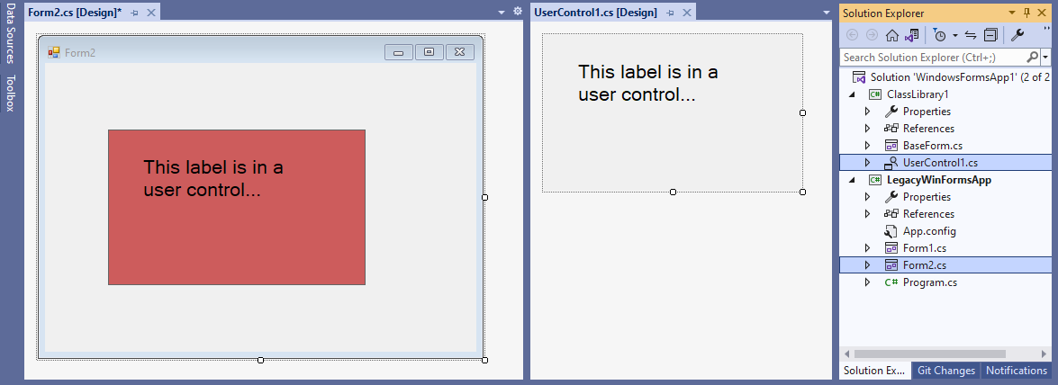 Why Doesnt Vs 2022 Show My Winforms Ui At Design Time
